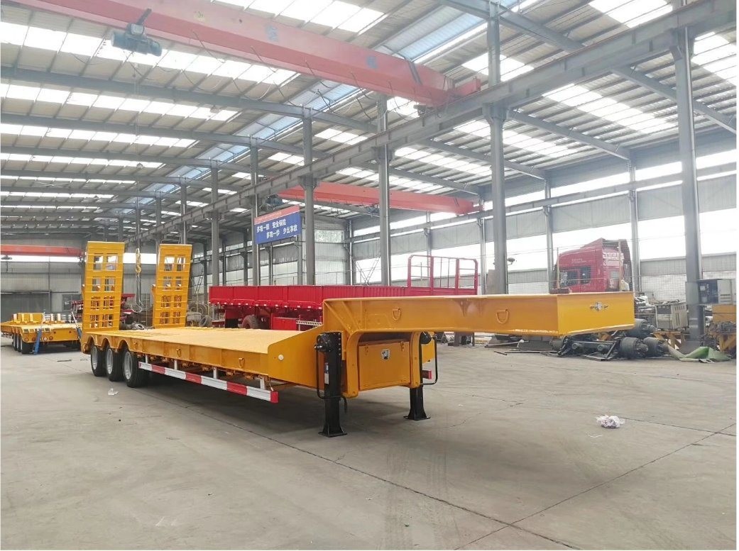 Jost E100 3 Axle Lowboy Yarım Rel 70t Heavy Duty Lowbed